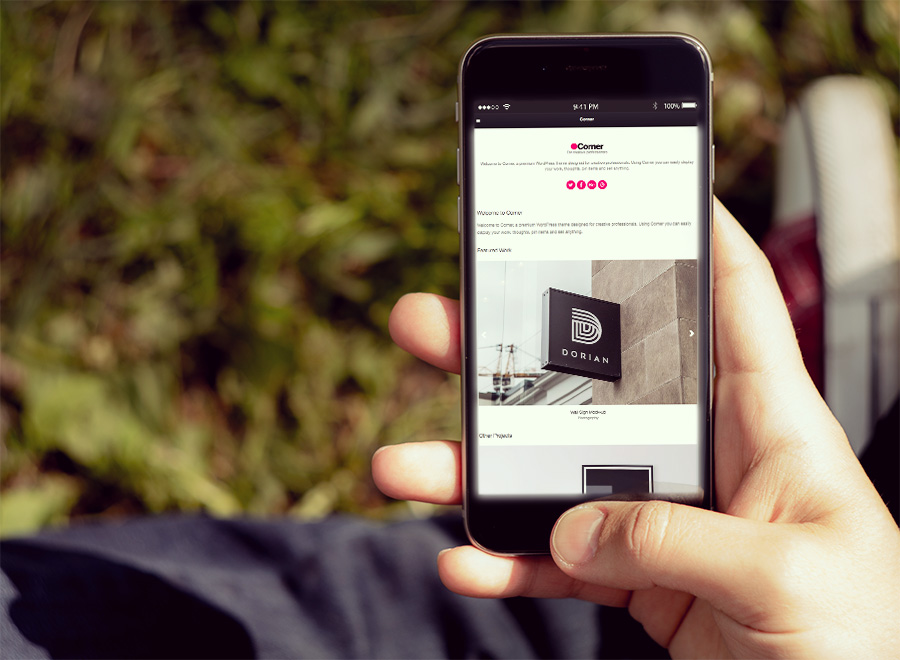 Corner • Portfolio WordPress Theme • CSSIgniter