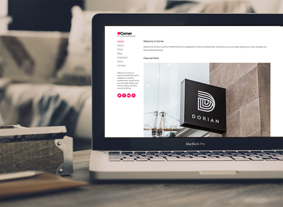 Corner • Portfolio WordPress Theme • CSSIgniter