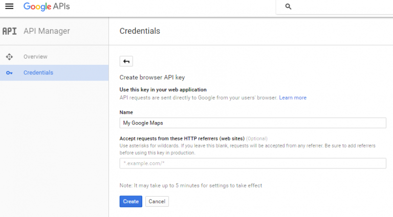 Generate a Google maps API key • CSSIgniter