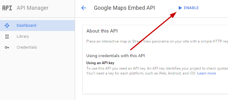 Generate a Google maps API key • CSSIgniter