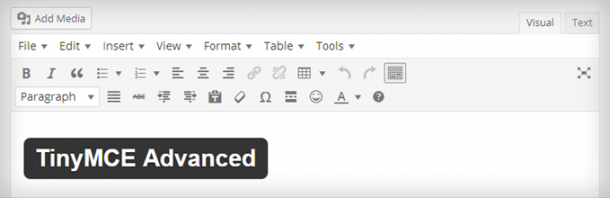 TinyMCE Advanced CSSIgniter