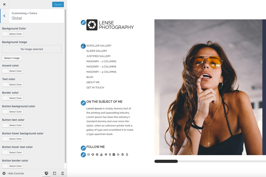 Lense • Portfolio WordPress Theme • CSSIgniter