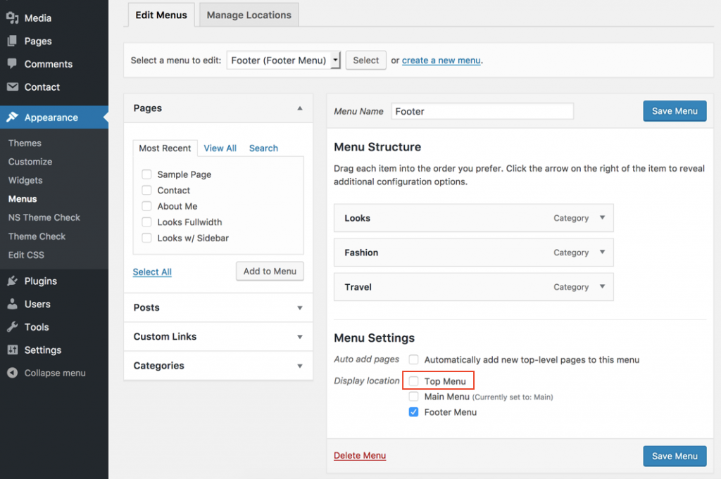 How to add a new navigation menu to your WordPress site • CSSIgniter
