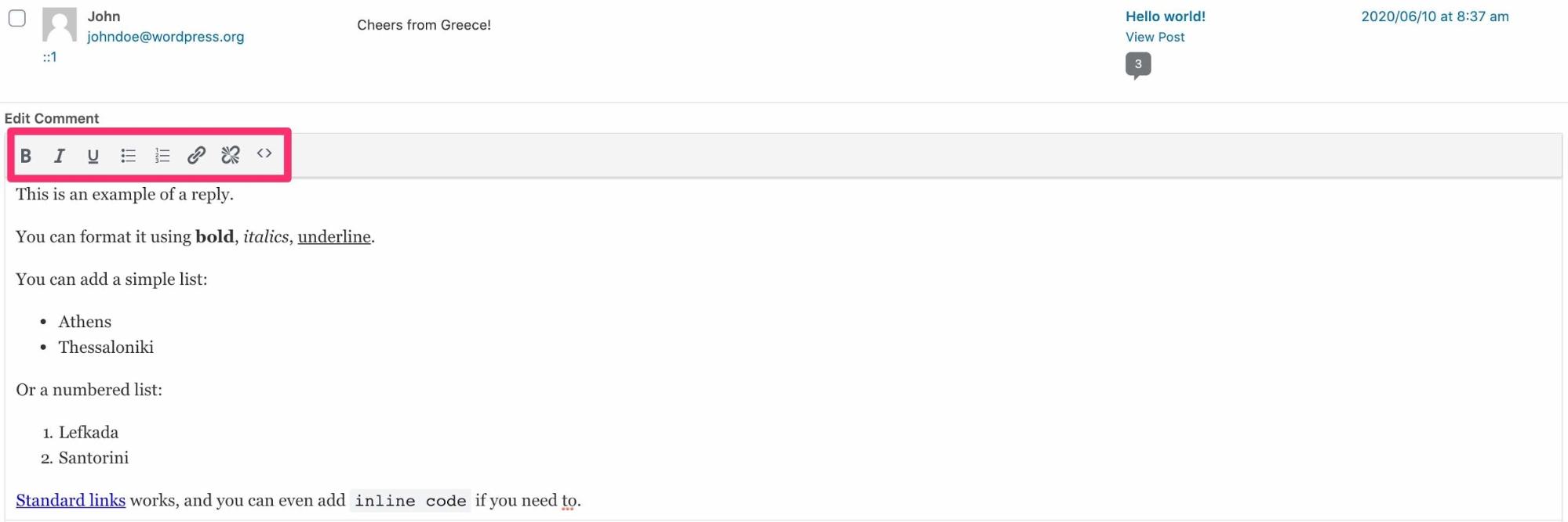 Reply to comments easily with Modern Admin Comments • CSSIgniter