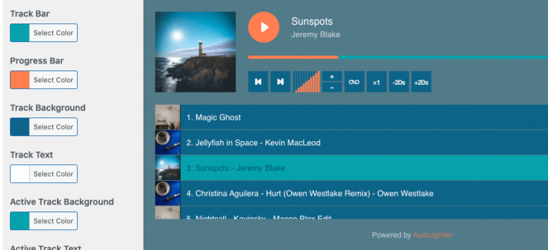 Brand new features for the AudioIgniter and AudioIgniter PRO plugins • CSSIgniter