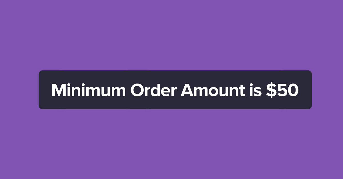 Set a minimum order amount for WooCommerce orders • CSSIgniter