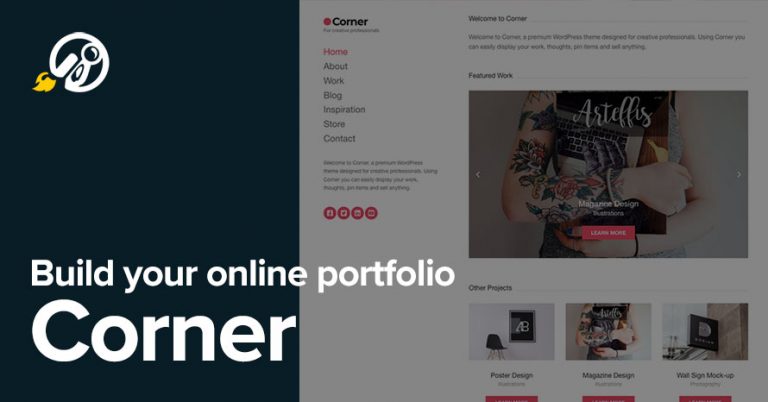 Build your online portfolio with Corner • CSSIgniter
