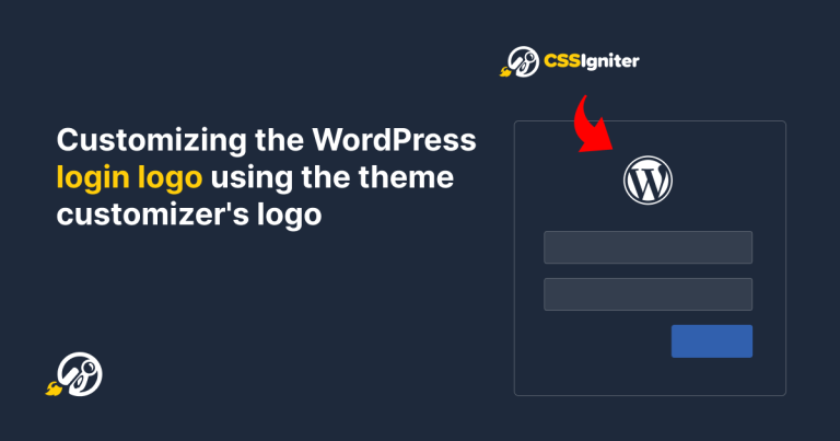 Customizing the WordPress Login Logo Using the Theme Customizer's Logo ...